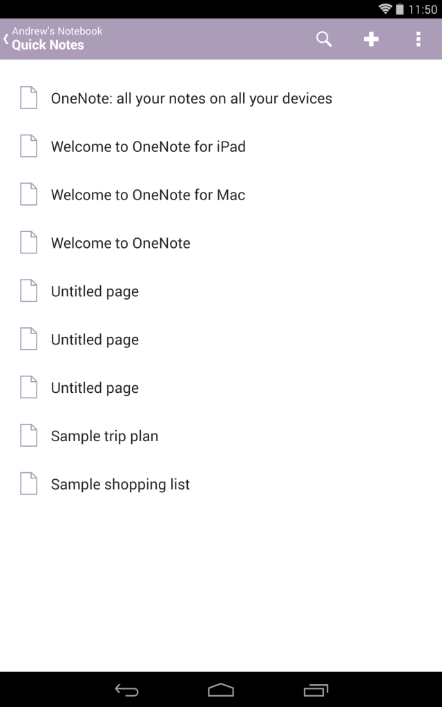 Onenote For Android Gets New Tablet Ui And Handwriting Support Ars