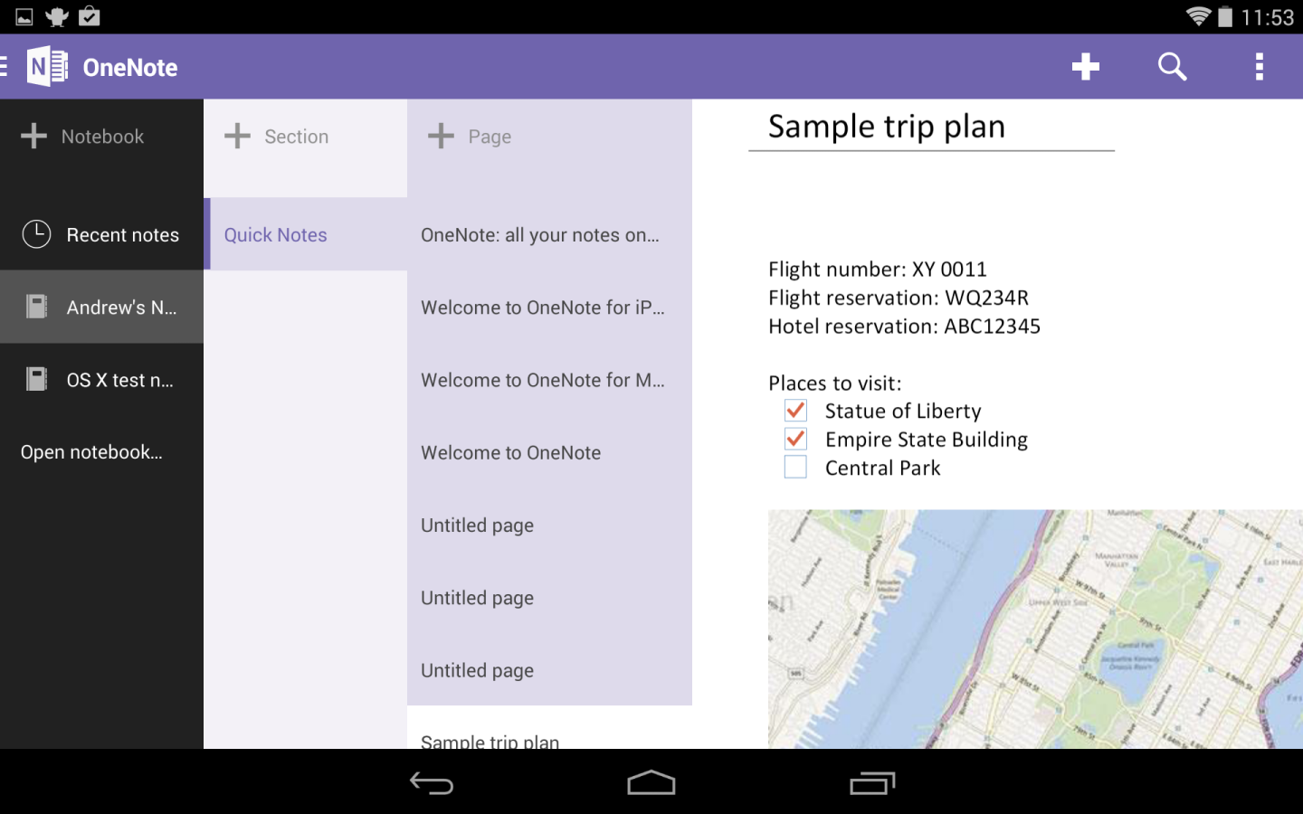 OneNote for Android gets new tablet UI and handwriting support - Ars ...