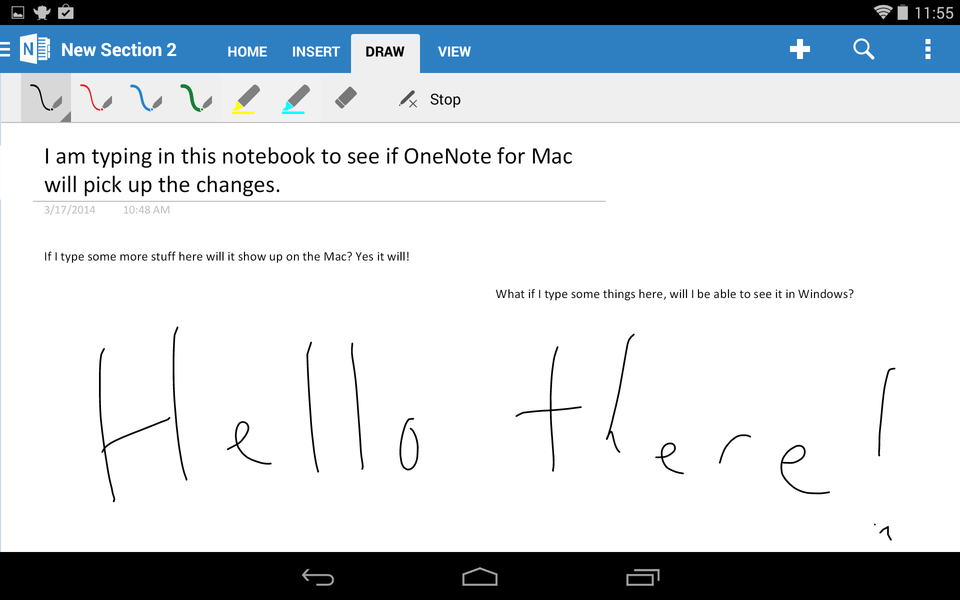 OneNote for Android gets new tablet UI and handwriting support - Ars ...
