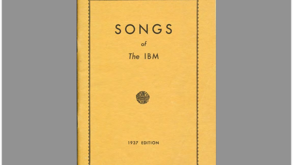 Tripping through IBM’s astonishingly insane 1937 corporate songbook ...