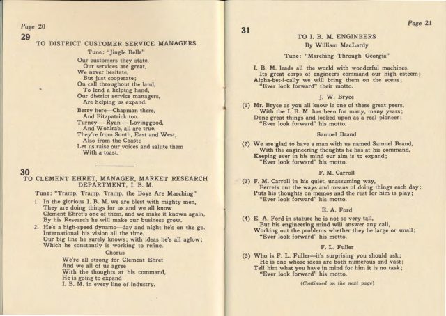 Tripping through IBM’s astonishingly insane 1937 corporate songbook ...
