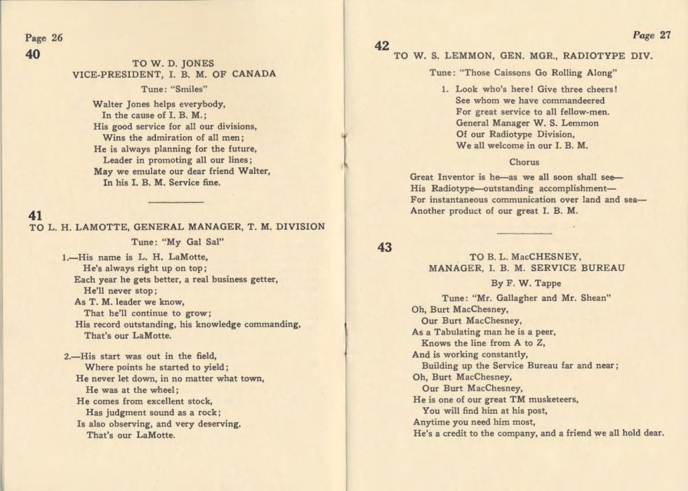 Tripping through IBM’s astonishingly insane 1937 corporate songbook ...