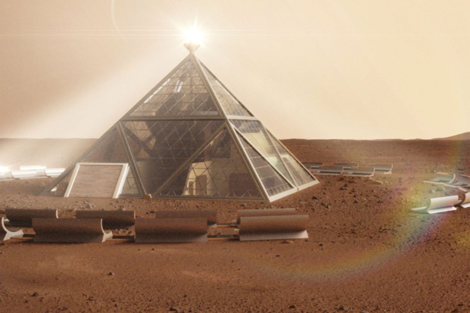 Pyramid and human “beehives” designed for Mars dwellers - Ars Technica