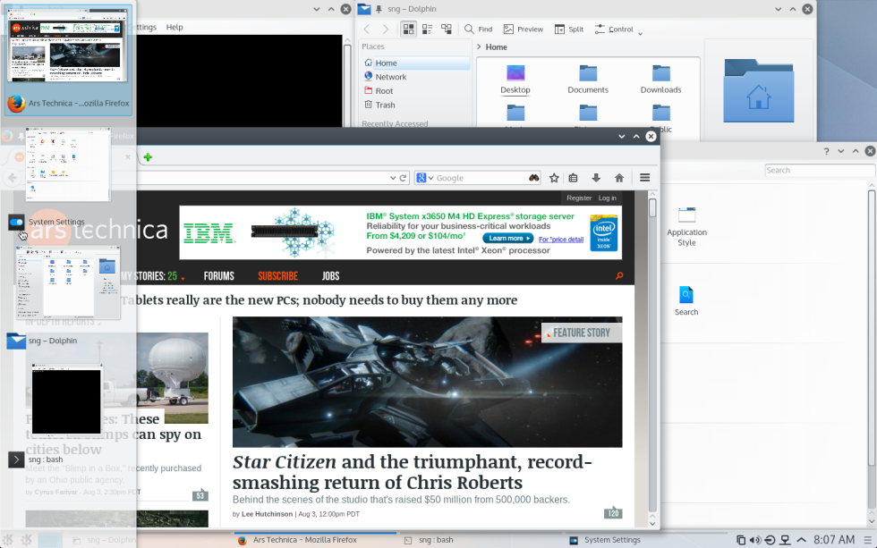 KDE Plasma 5—For those Linux users undecided on the kernel’s future - Ars Technica