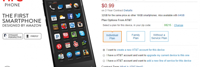 Amazon’s Fire Phone falls to 99 cents on a two-year contract | Ars Technica