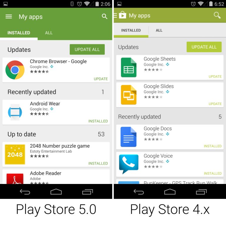 Gallery: Google Play Store gets a Material Design makeover - Ars Technica