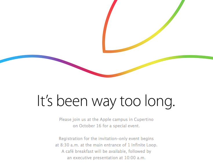 Apple makes October 16 event official: “It’s been way too long” - Ars ...