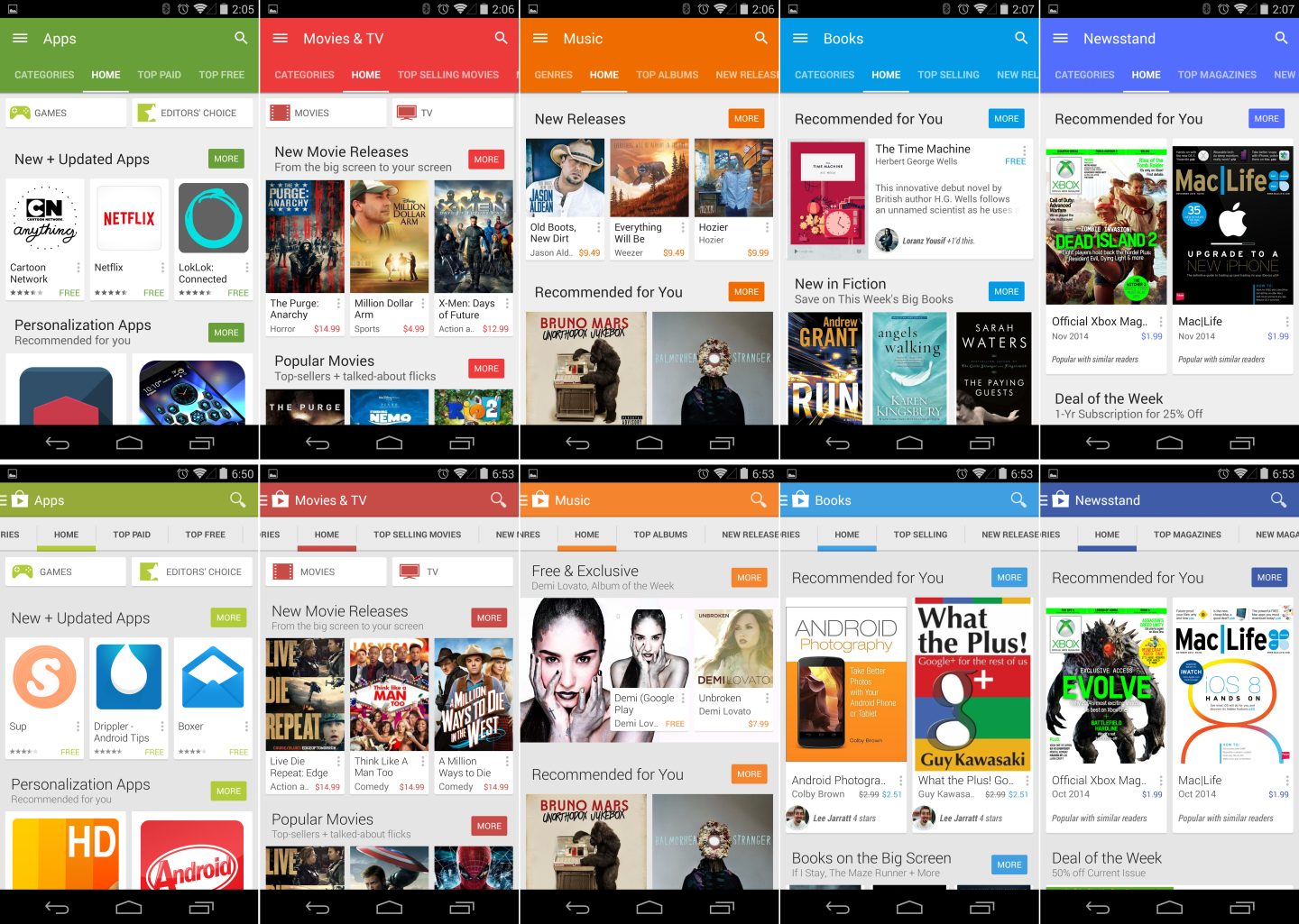 Gallery: Google Play Store gets a Material Design makeover - Ars Technica