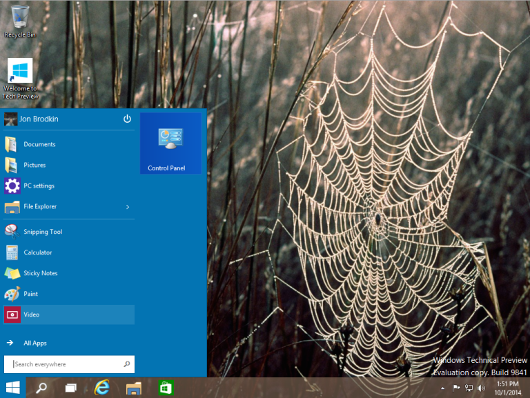 Hands-on with the Windows 10 Start menu—as big or as small as you want ...