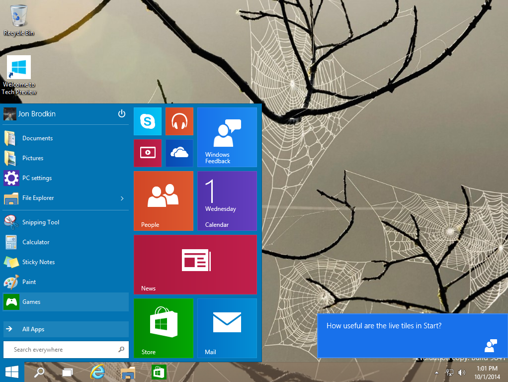 Hands-on with the Windows 10 Start menu—as big or as small as you want ...
