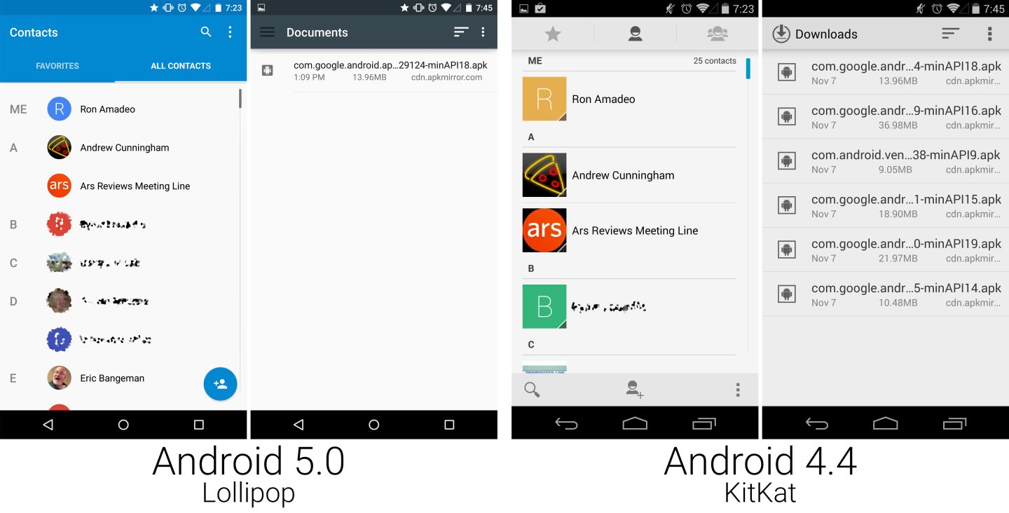 Gallery: Android 5.0 Lollipop, before and after - Ars Technica