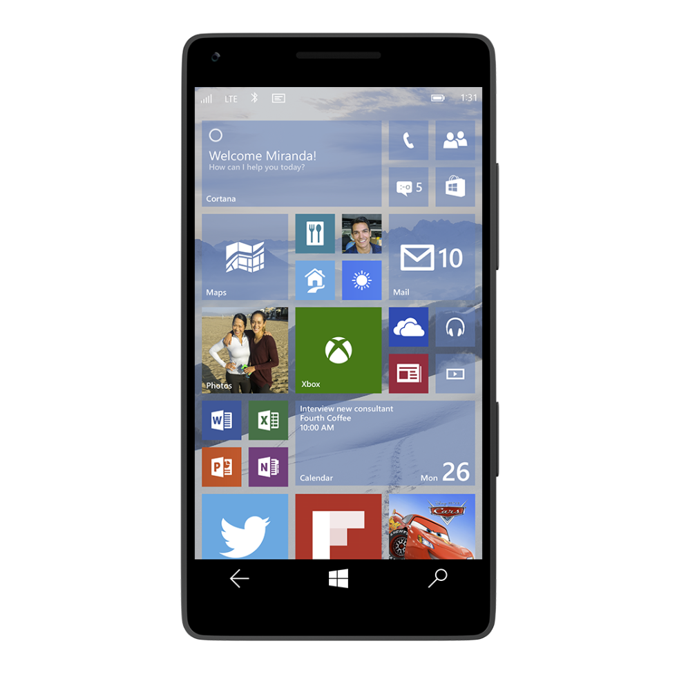 Our first look at Windows 10 on phones, and Universal Apps for ...
