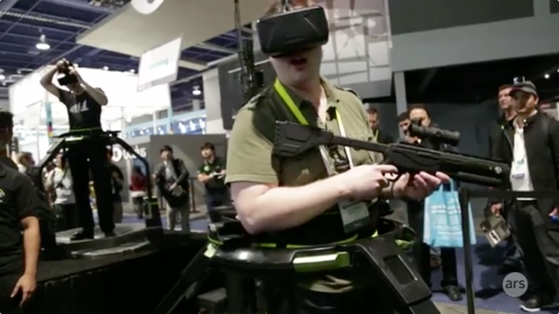 Watch us try the Virtuix Omni treadmill - Ars Technica