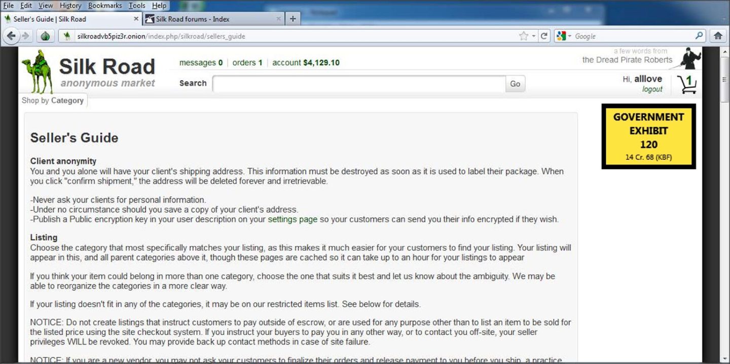 Drugs, chatlogs, and fake IDs: Images from the Silk Road trial - Ars ...