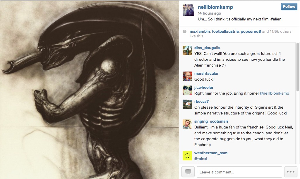 New Aliens movie coming from District 9, Elysium director Neill ...
