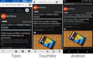 Tizen versus Android, in pictures - Ars Technica