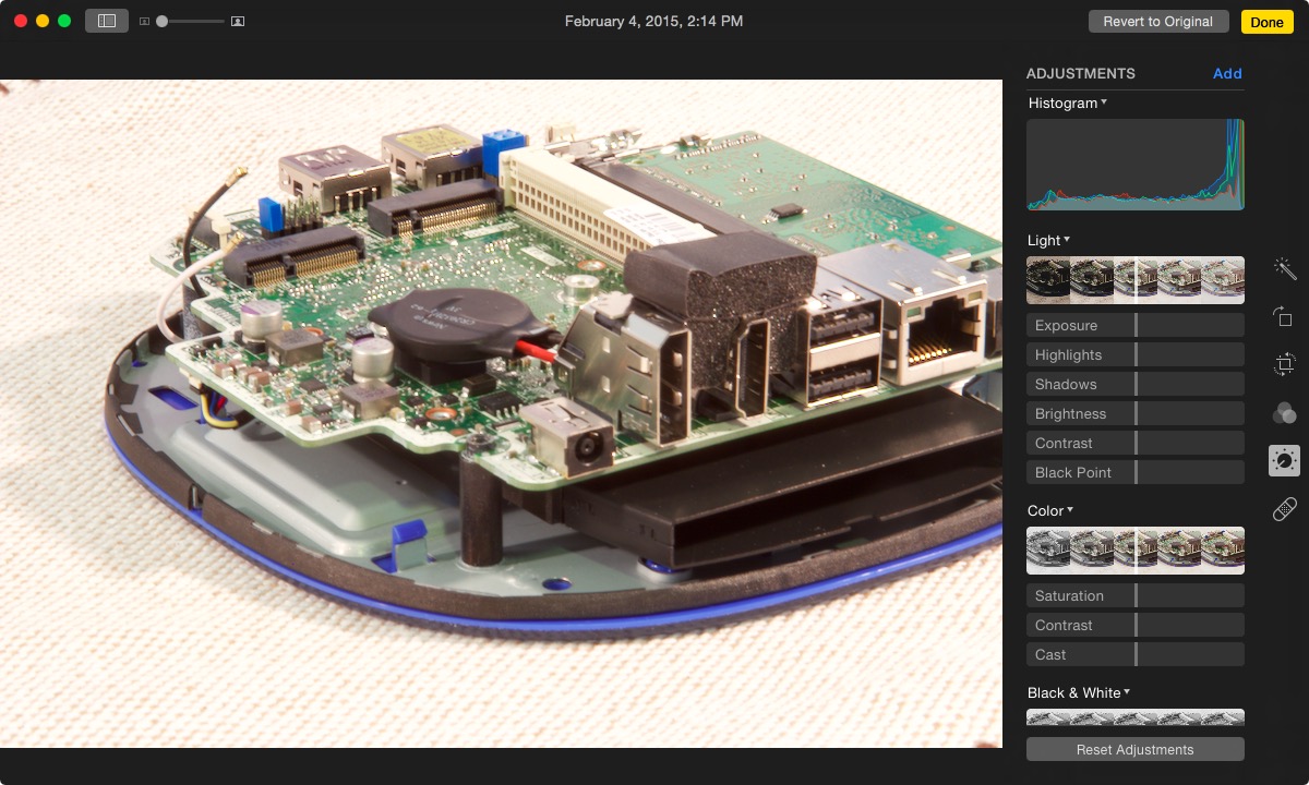 Editing with Photos for OS X, Apple’s iPhoto (and Aperture) replacement ...