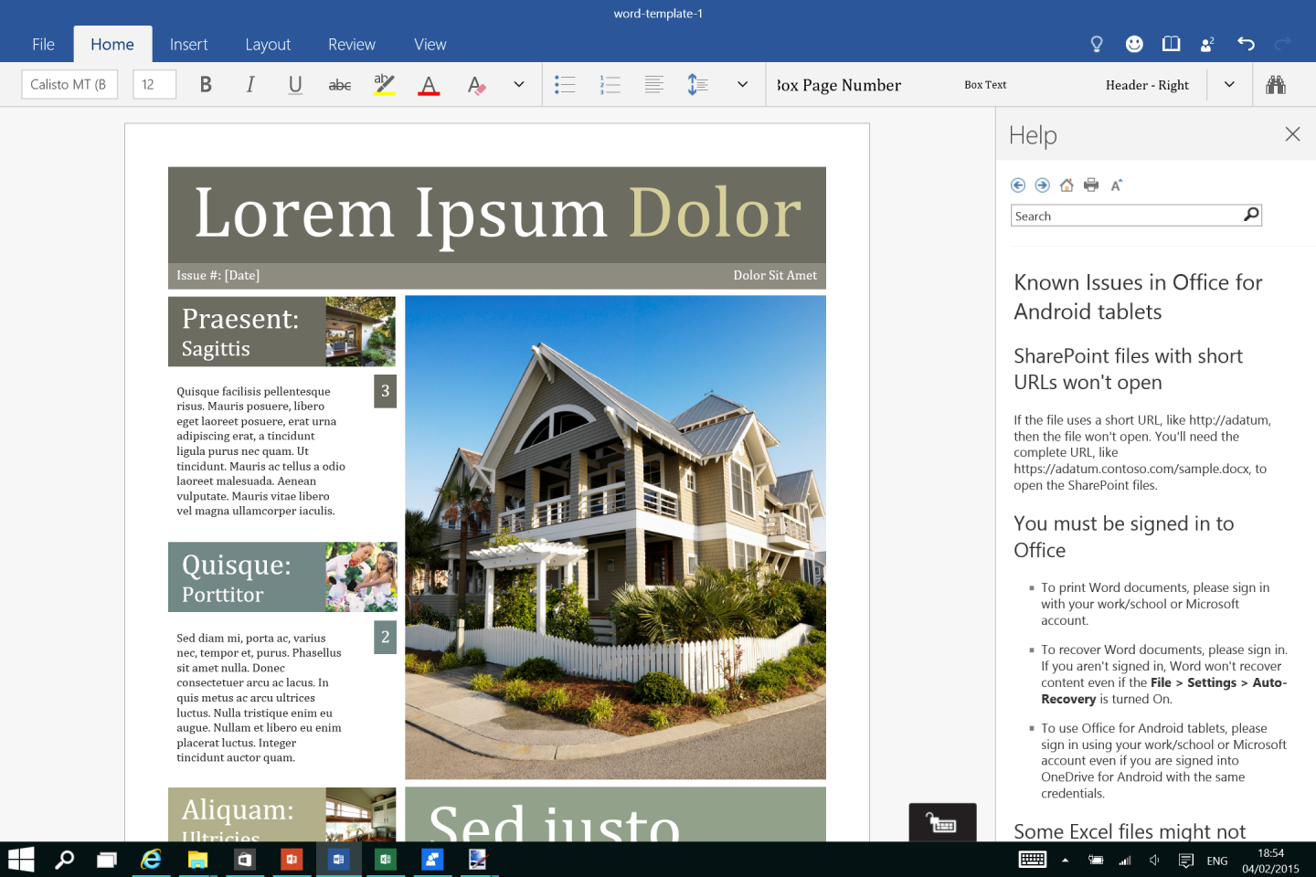 In Pictures: Touch Office in Windows 10 - Ars Technica