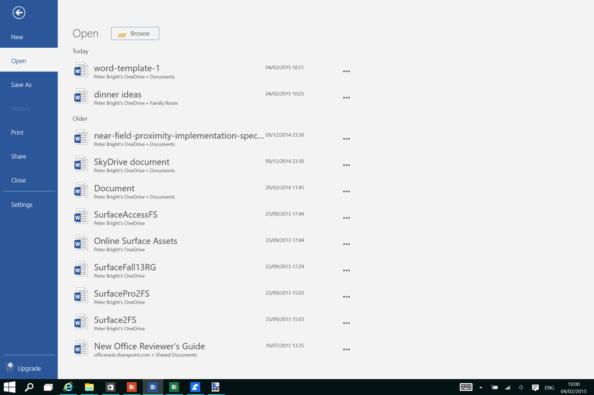 In Pictures: Touch Office in Windows 10 - Ars Technica