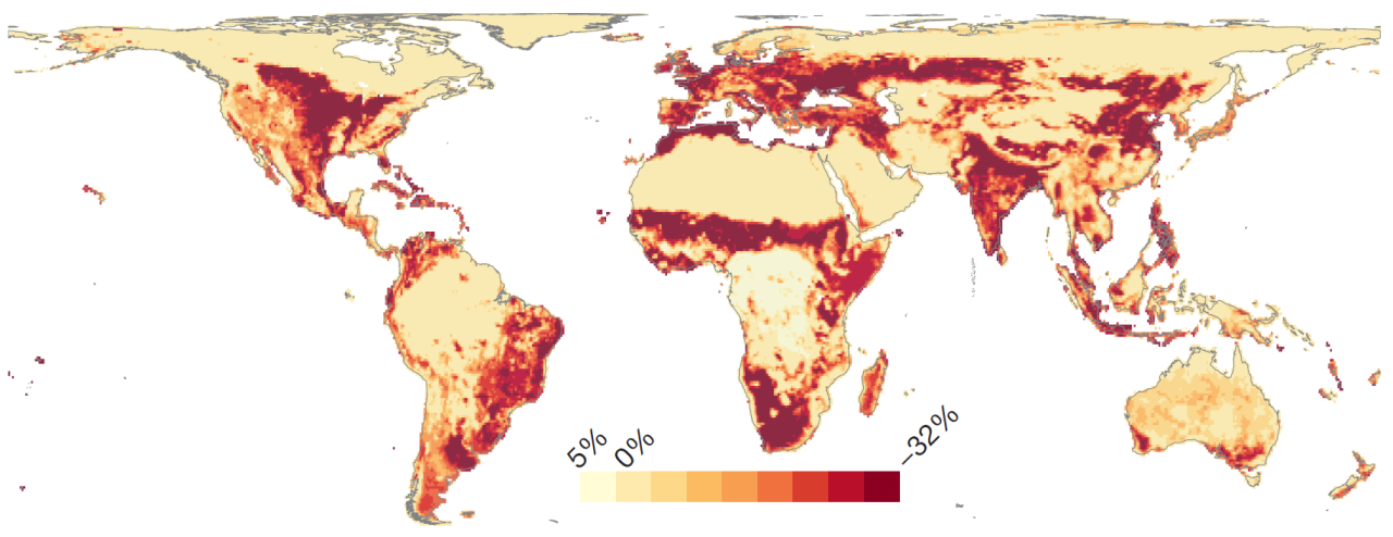 How human land use is changing the number of species in ecosystems ...