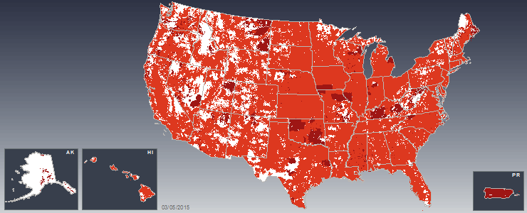 Sprint Wireless Coverage Area Map