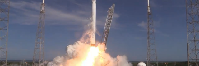 Falcon 9 successfully lifts off—landing on target, but too forceful ...