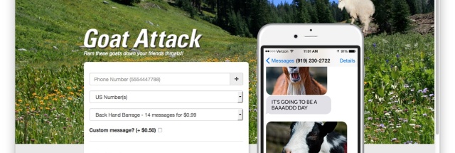 Baaad attitude: Prank-messaging friends (and enemies) with Goat Attack ...