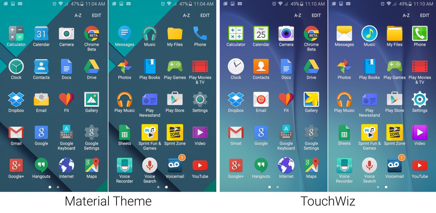 Gallery: The Galaxy S6 Theme Store gets a sweet stock Android theme ...