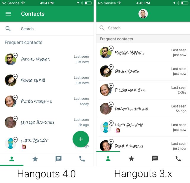 Gallery: Google launches redesigned Hangouts 4.0 on iOS - Ars Technica