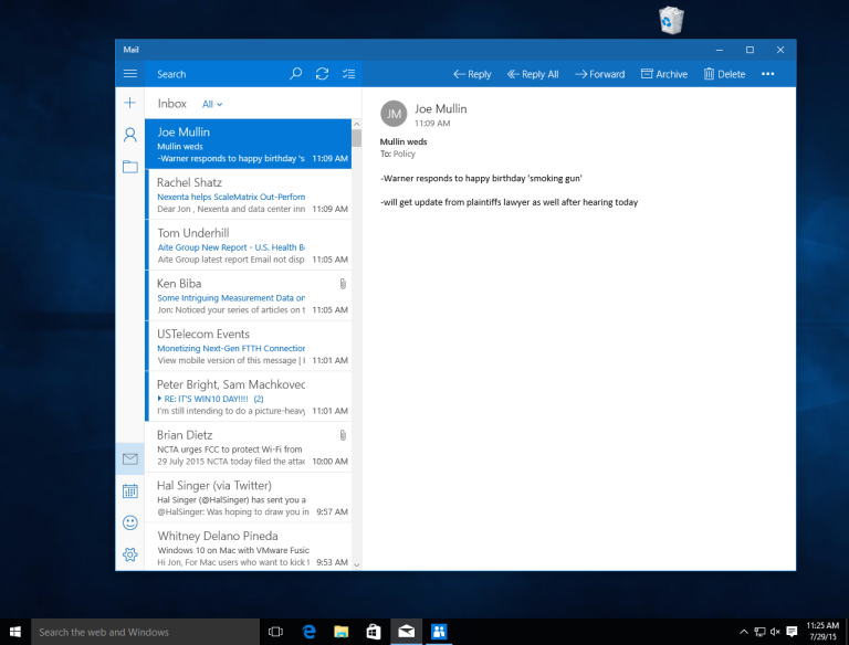 Windows 10 Mail: Beautiful but bug-ridden - Ars Technica