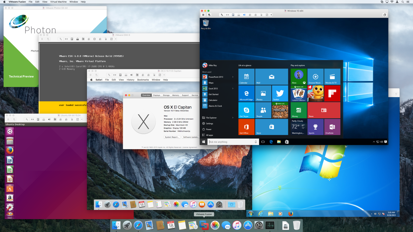 VMware brings Windows 10 and graphics boost to Fusion and Workstation ...