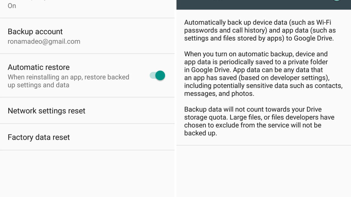 Android 6.0 has a great auto backup system that no one is using (yet ...