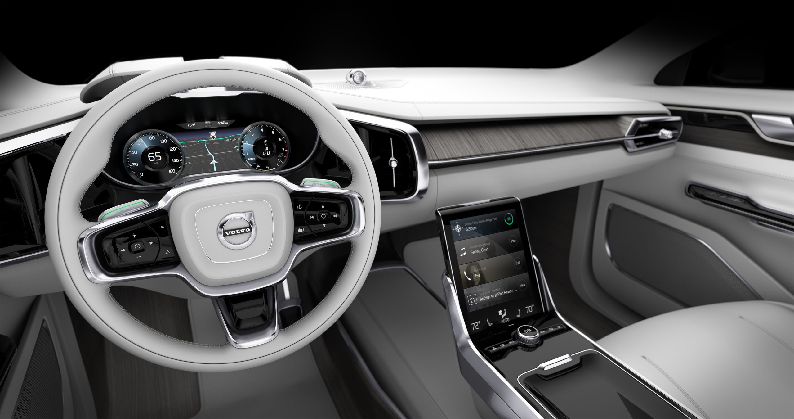 Hanging out in Volvo’s “Concept 26,” a reinvented seat for a self ...