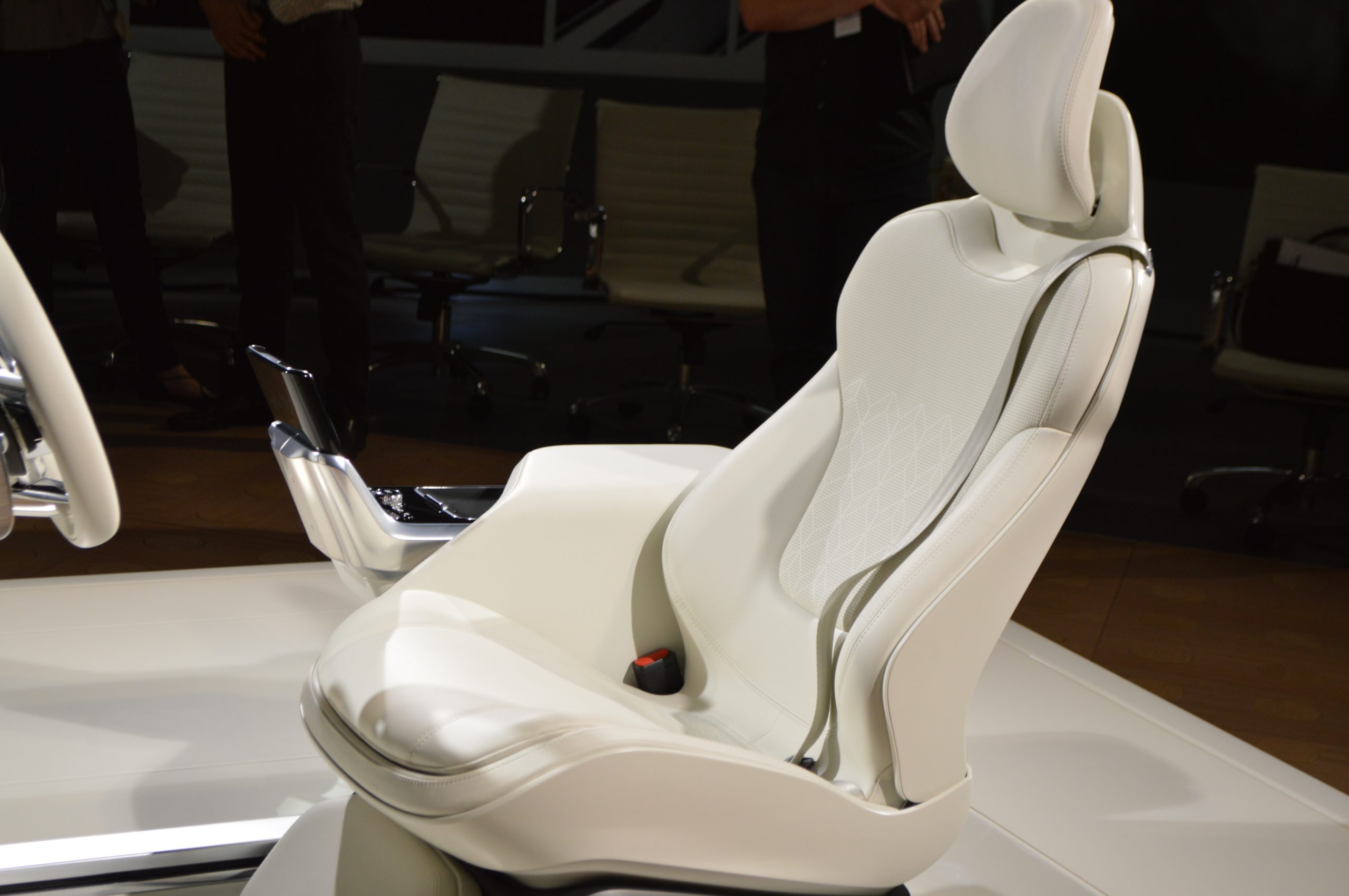 Hanging out in Volvo’s “Concept 26,” a reinvented seat for a self ...