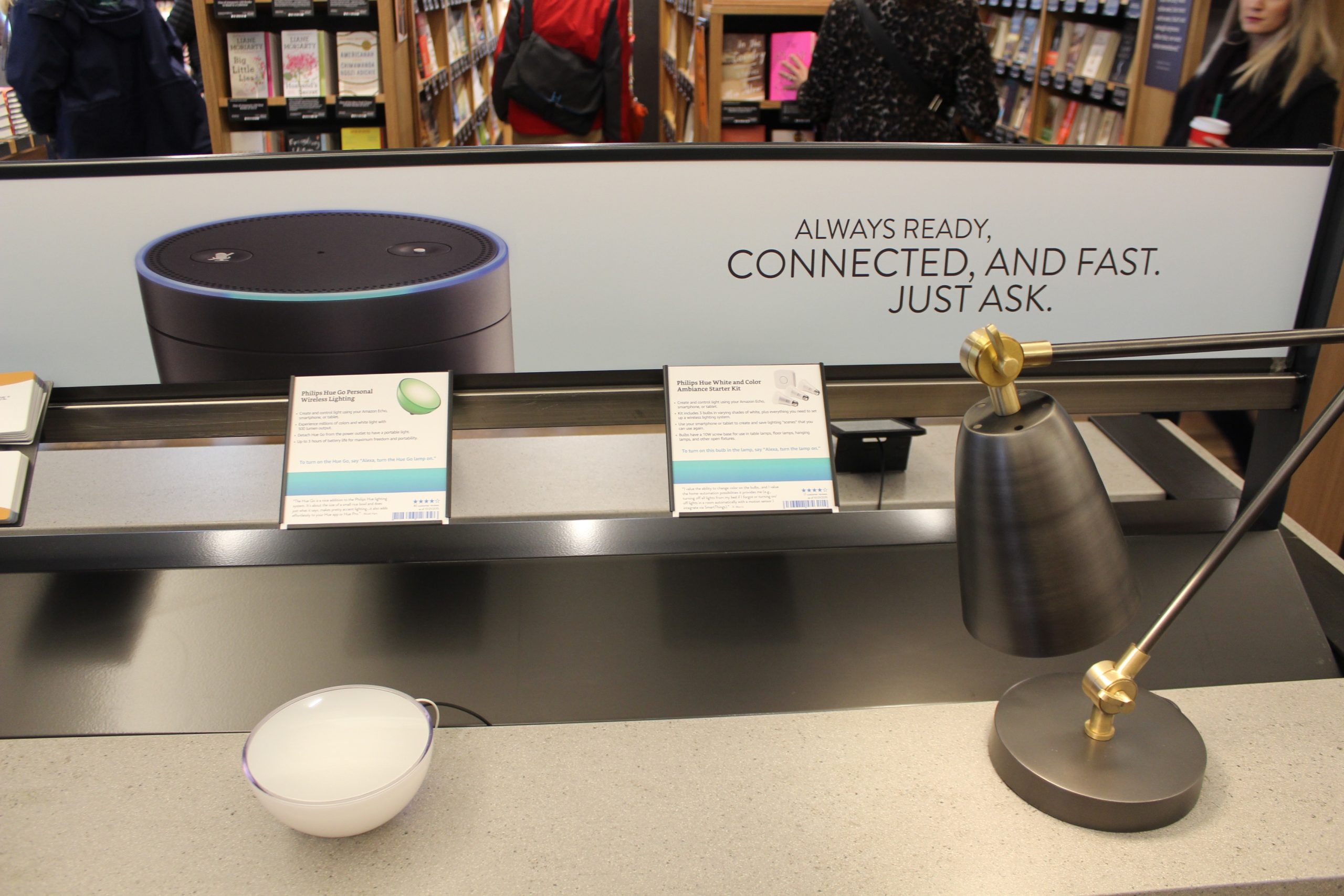 Amazon’s first brick-and-mortar store: One big ad for the Amazon app ...