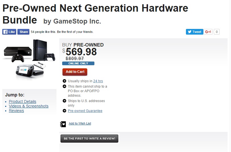 PSA: Get all three current-generation consoles for $570 - Ars Technica