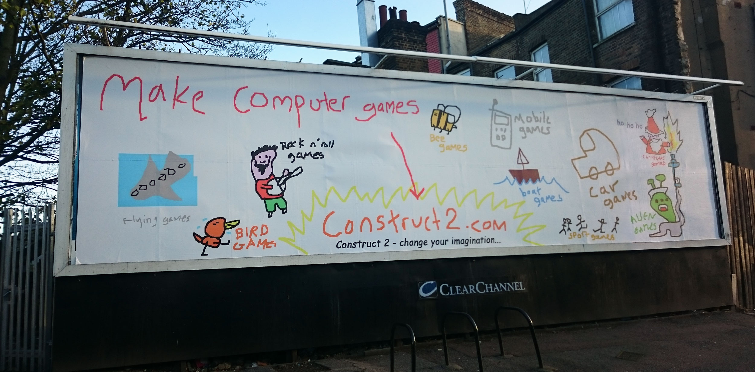 This is probably the world’s largest billboard created with MS Paint ...
