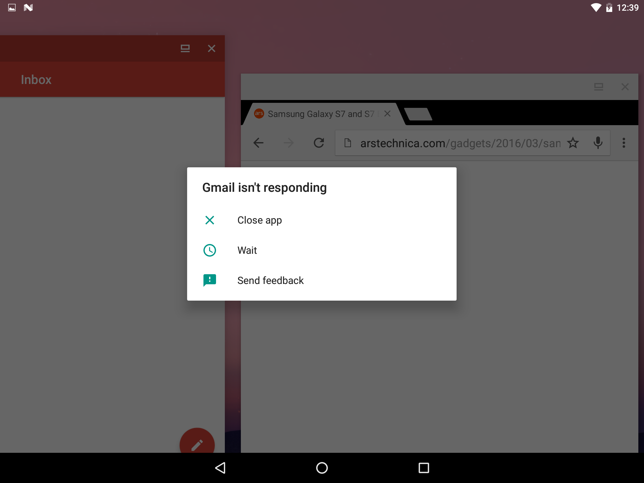 This Is Android Ns Freeform Window Mode Ars Technica