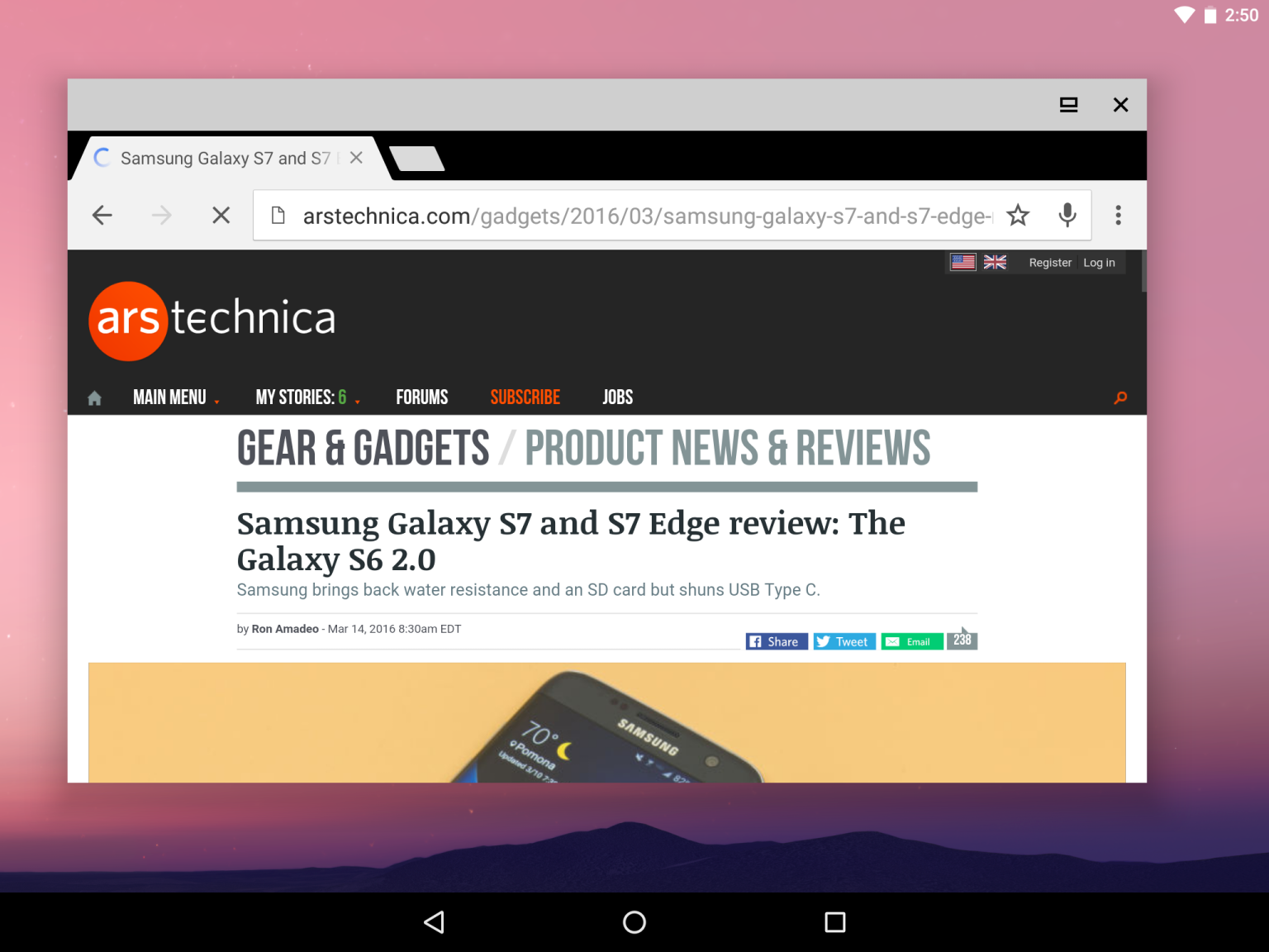 This Is Android Ns Freeform Window Mode Ars Technica