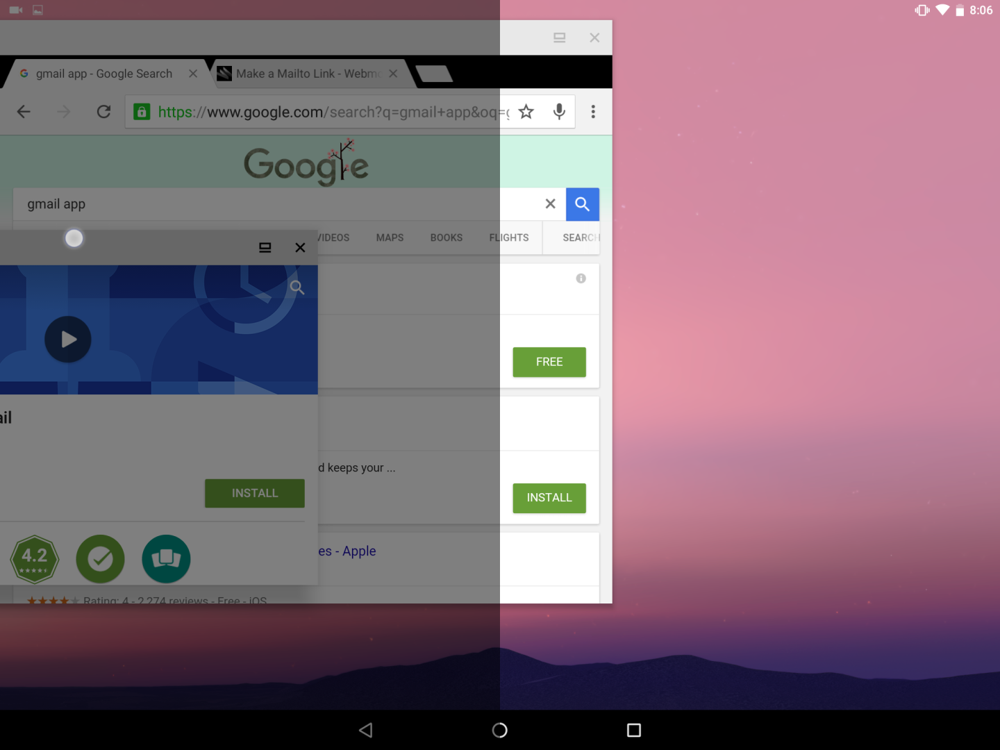 This is Android N’s freeform window mode - Ars Technica