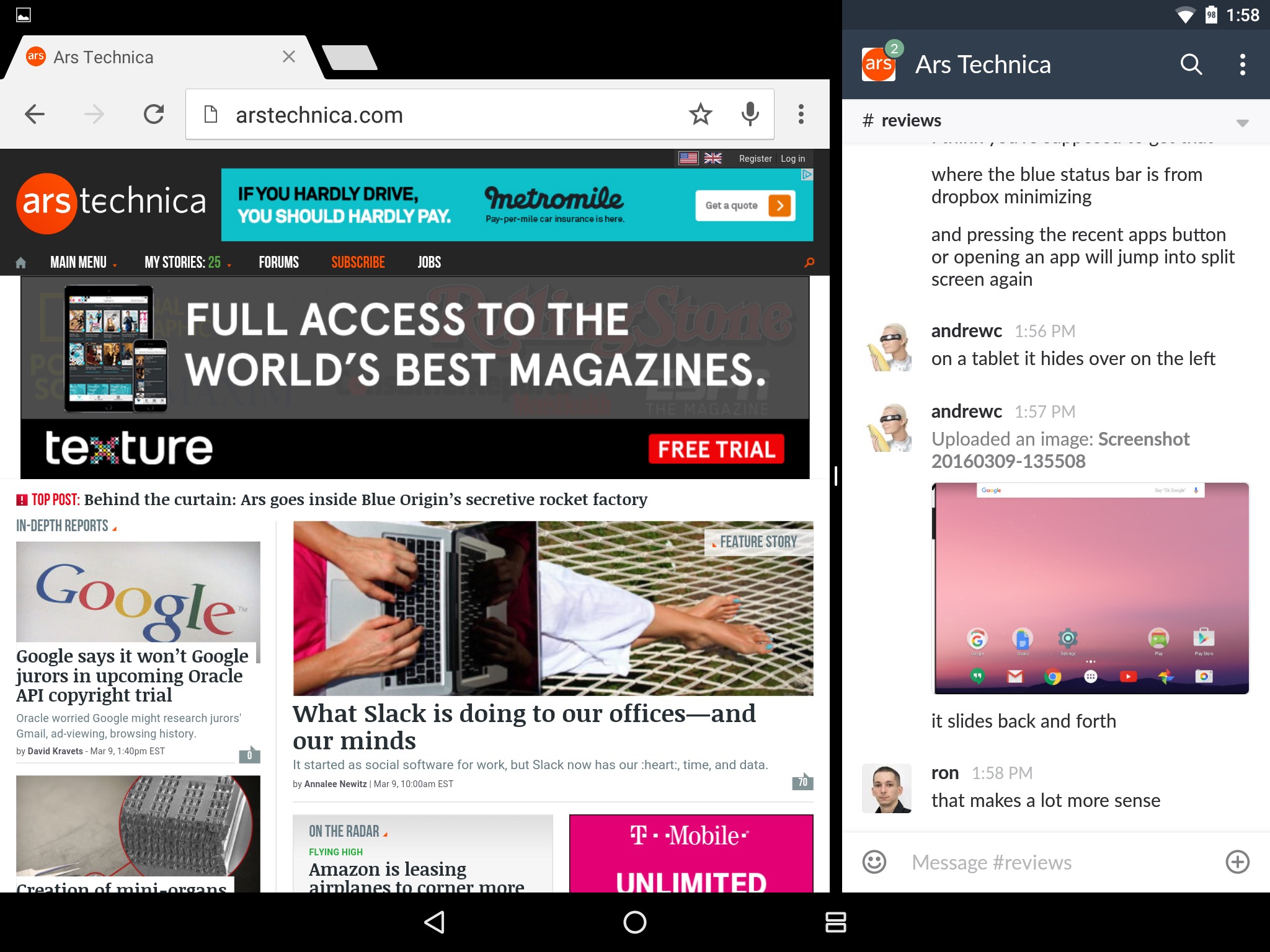 Android N’s multi-window multitasking mode is a very promising start ...