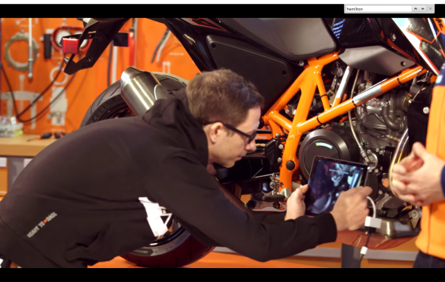 KTM brings the service manual into the 21st century with augmented ...