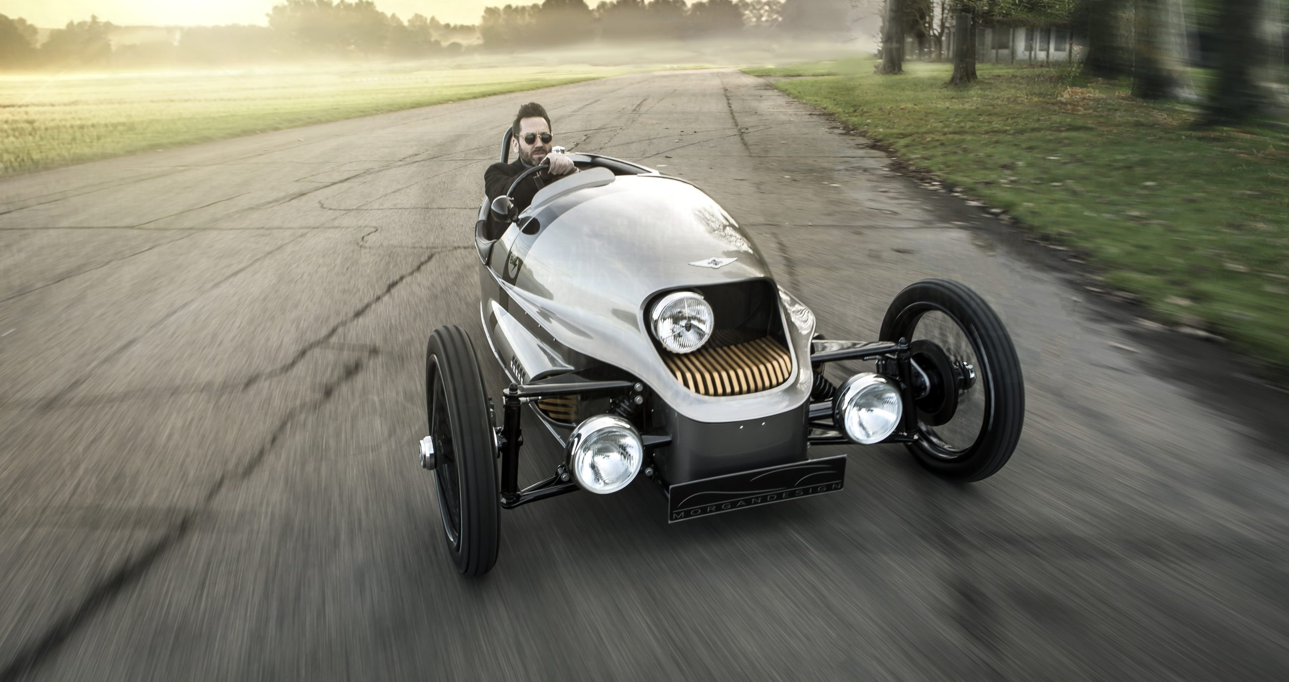 Hi-tech, lo-fi, 3-wheel electric vehicle thrills: Morgan’s new EV3 ...