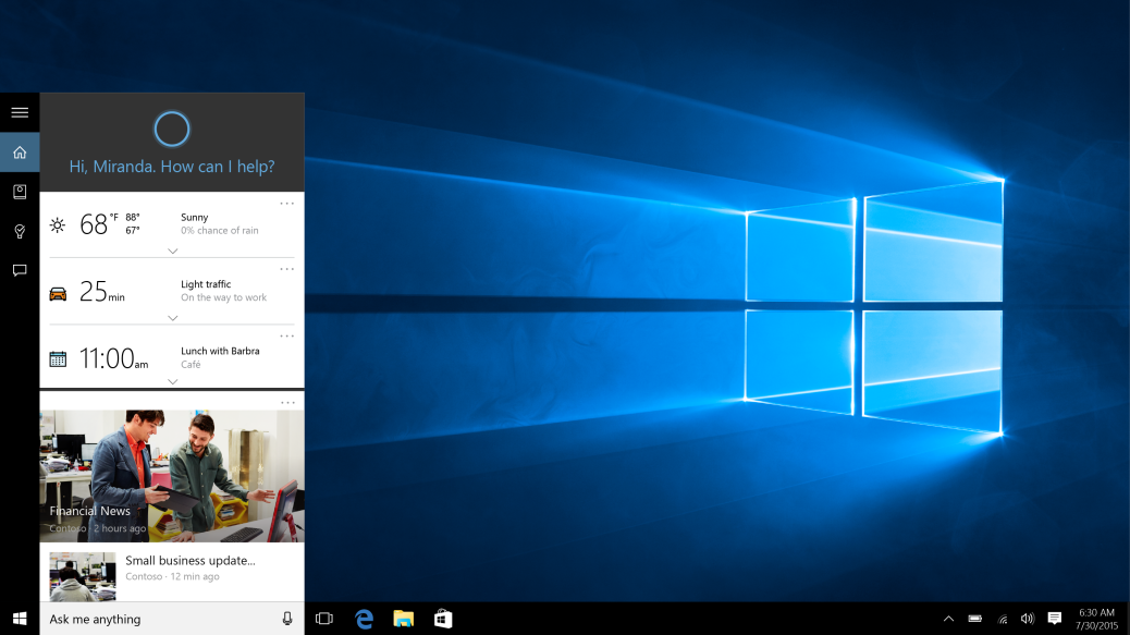 Cortana Web searches in Windows 10 will now only be able to open Edge ...