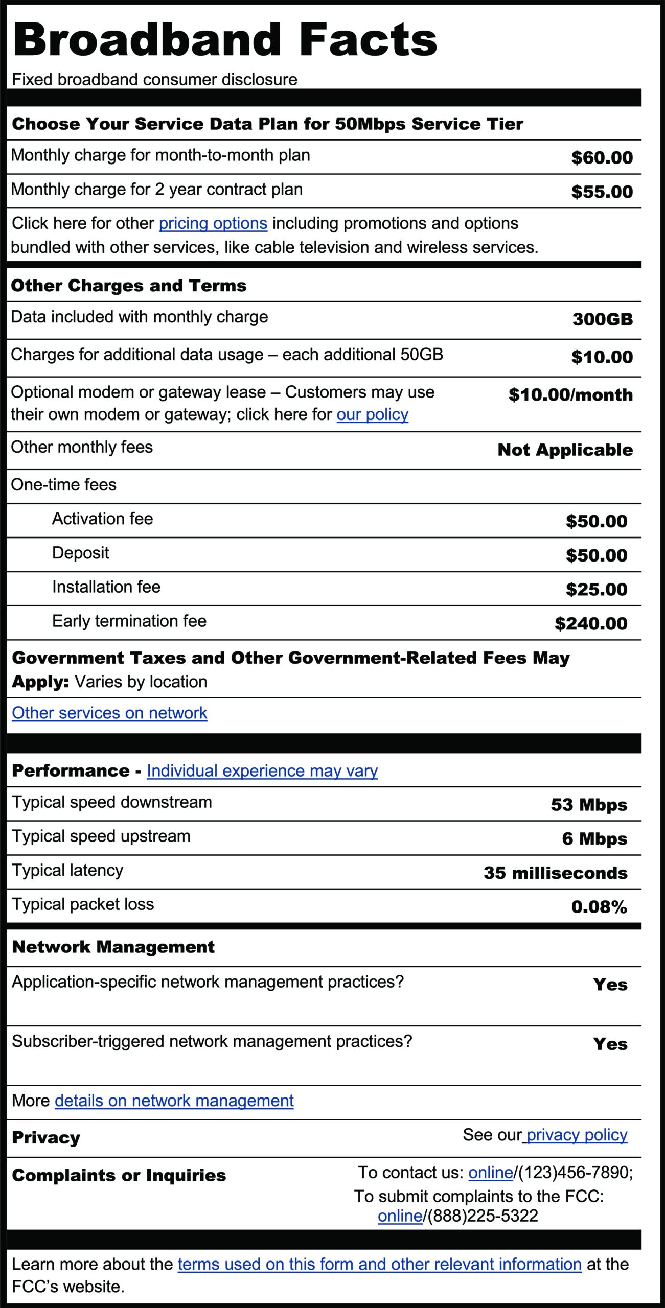 FCC’s “nutrition labels” for broadband show speed, caps, and hidden ...