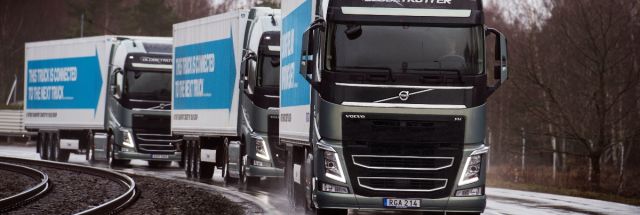 Semi-autonomous lorry platoons are headed to Rotterdam from across ...