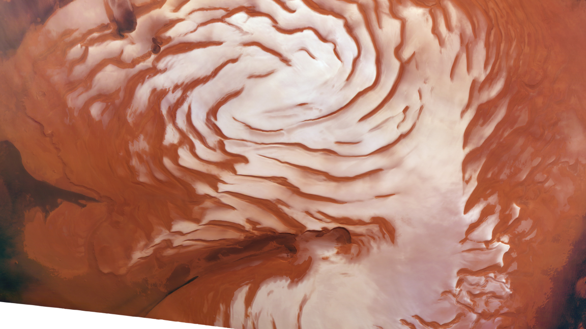 Martian ice caps tell story of massive climate shifts - Ars Technica