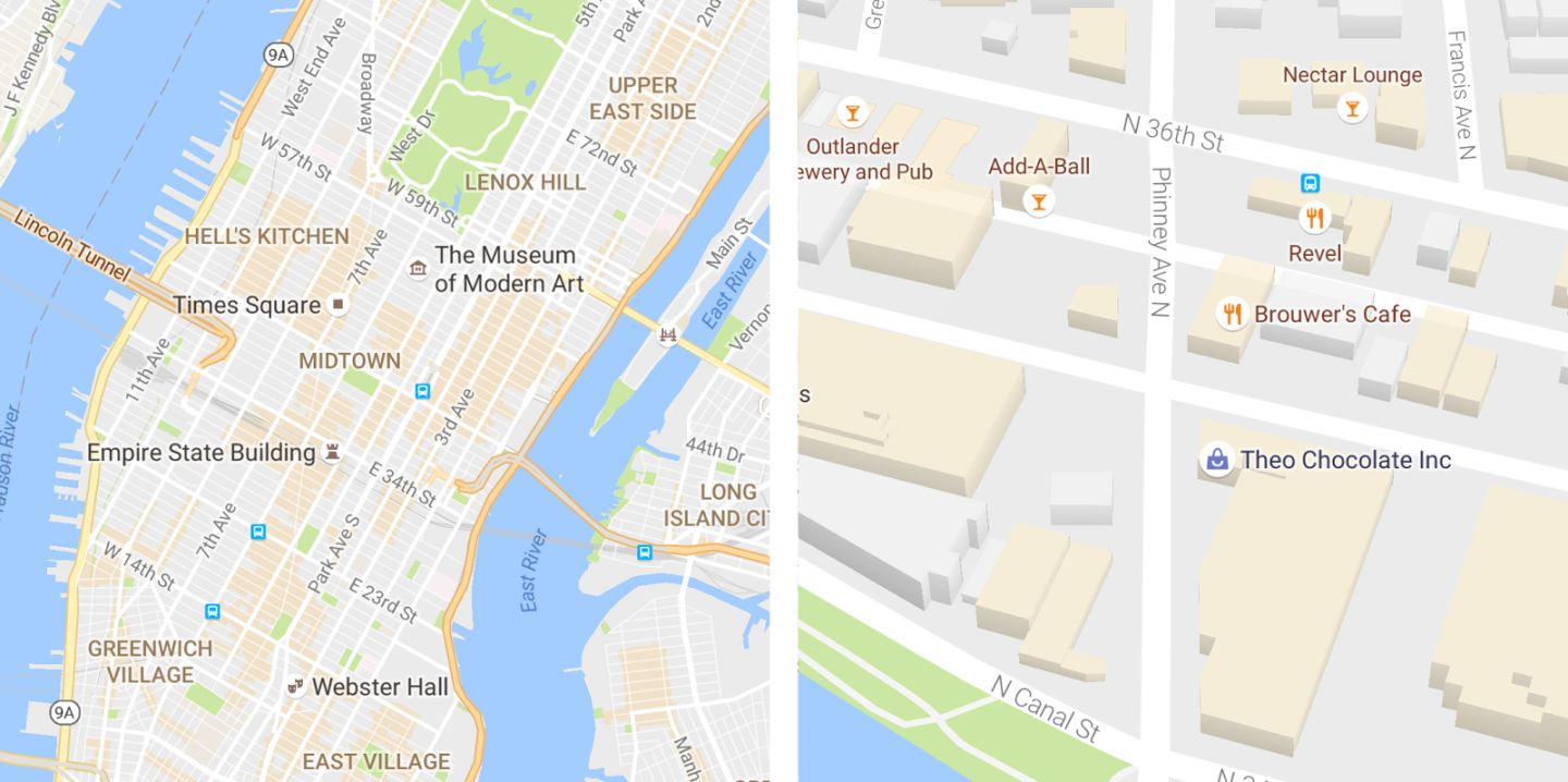 Google Maps cleans up map design, adds “areas of interest” highlight ...