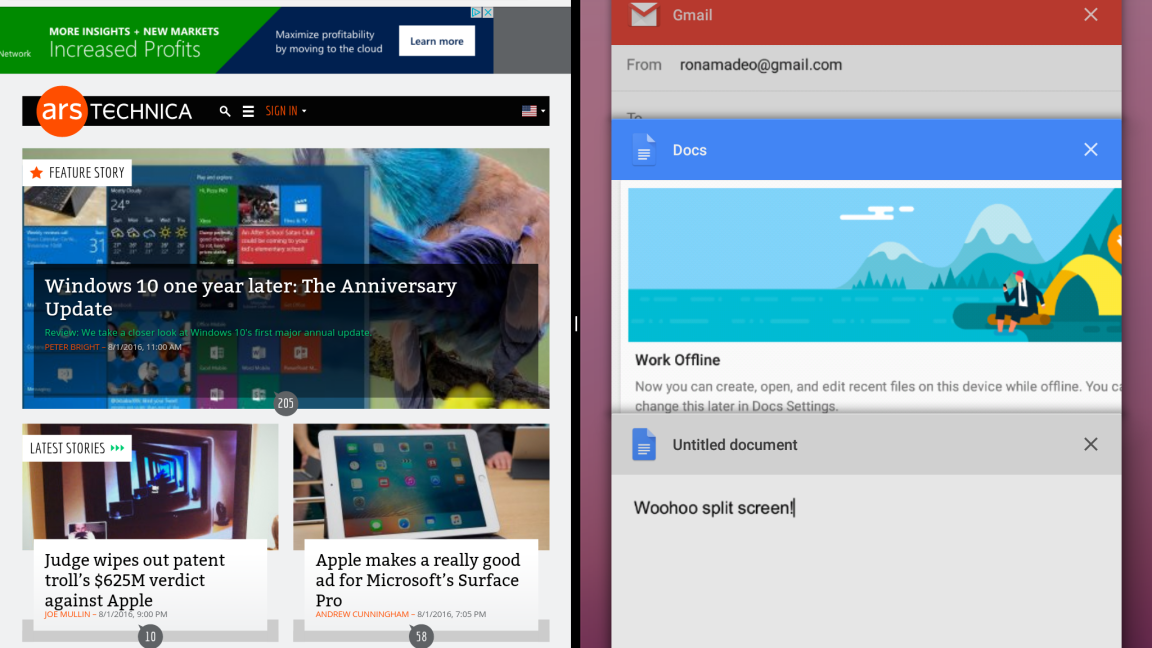 Android’s split-screen multitasking mode needs some help from ...