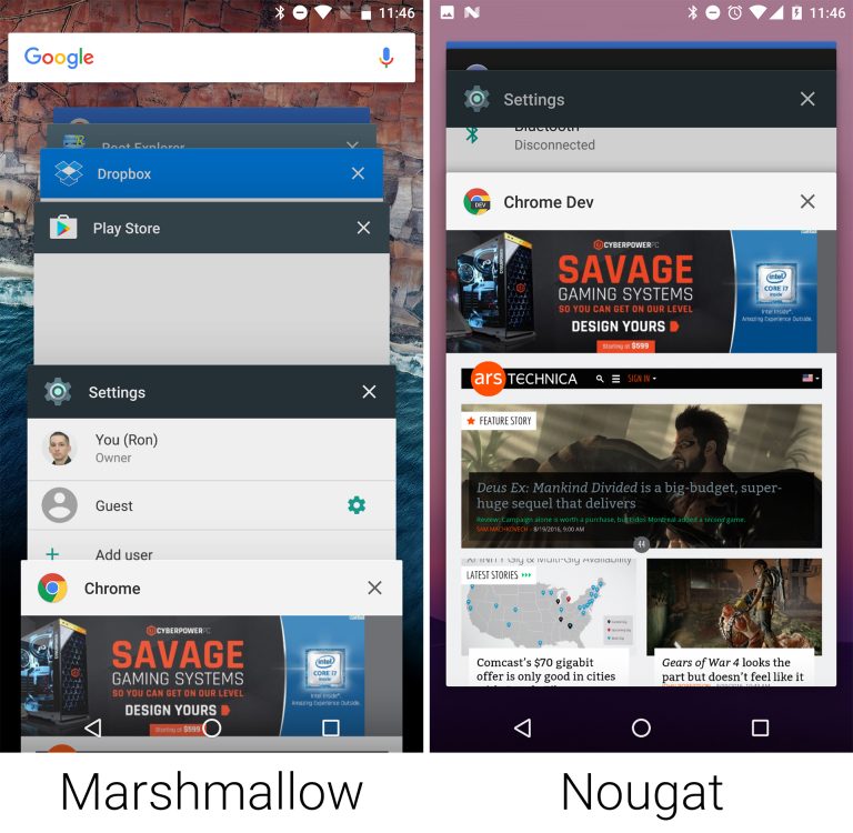 Android 7.0 Nougat review—Do more on your gigantic smartphone - Ars ...